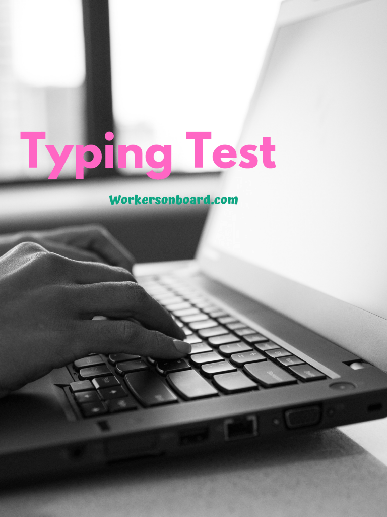 Typing Test - Workersonboard